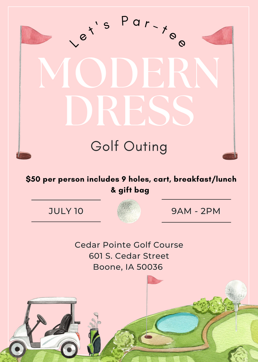 Golf Outing Sign Up – Modern Dress