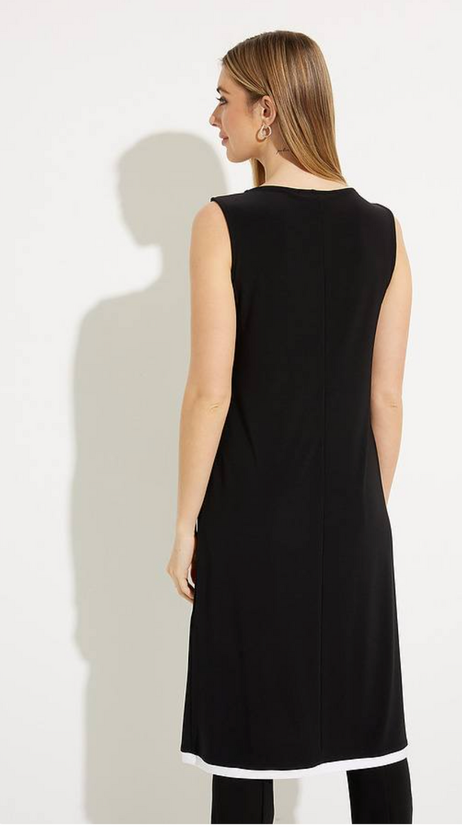 Joseph Ribkoff Sleeveless Split-front Tunic Style – Modern Dress