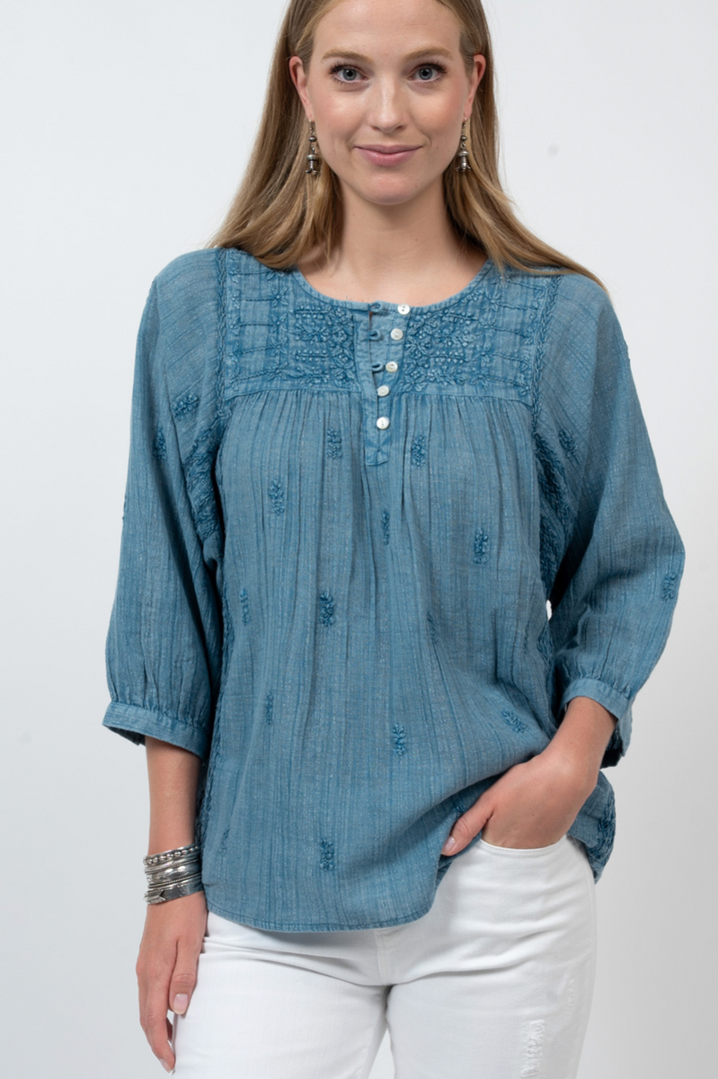 Ivy Jane Gauzee Denim Top – Modern Dress